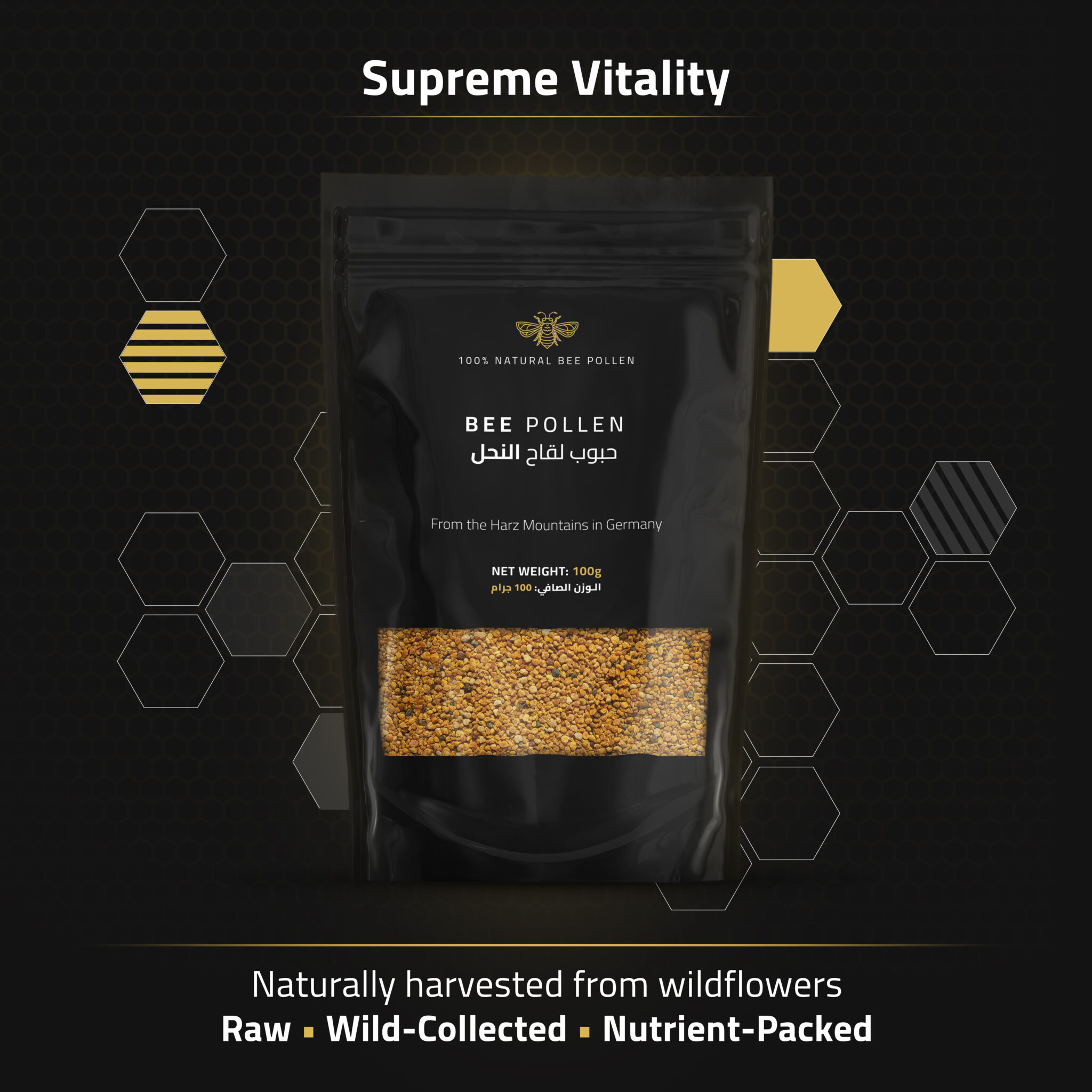 Bee Pollen – 100% Natural Raw Superfood from Wildflowers