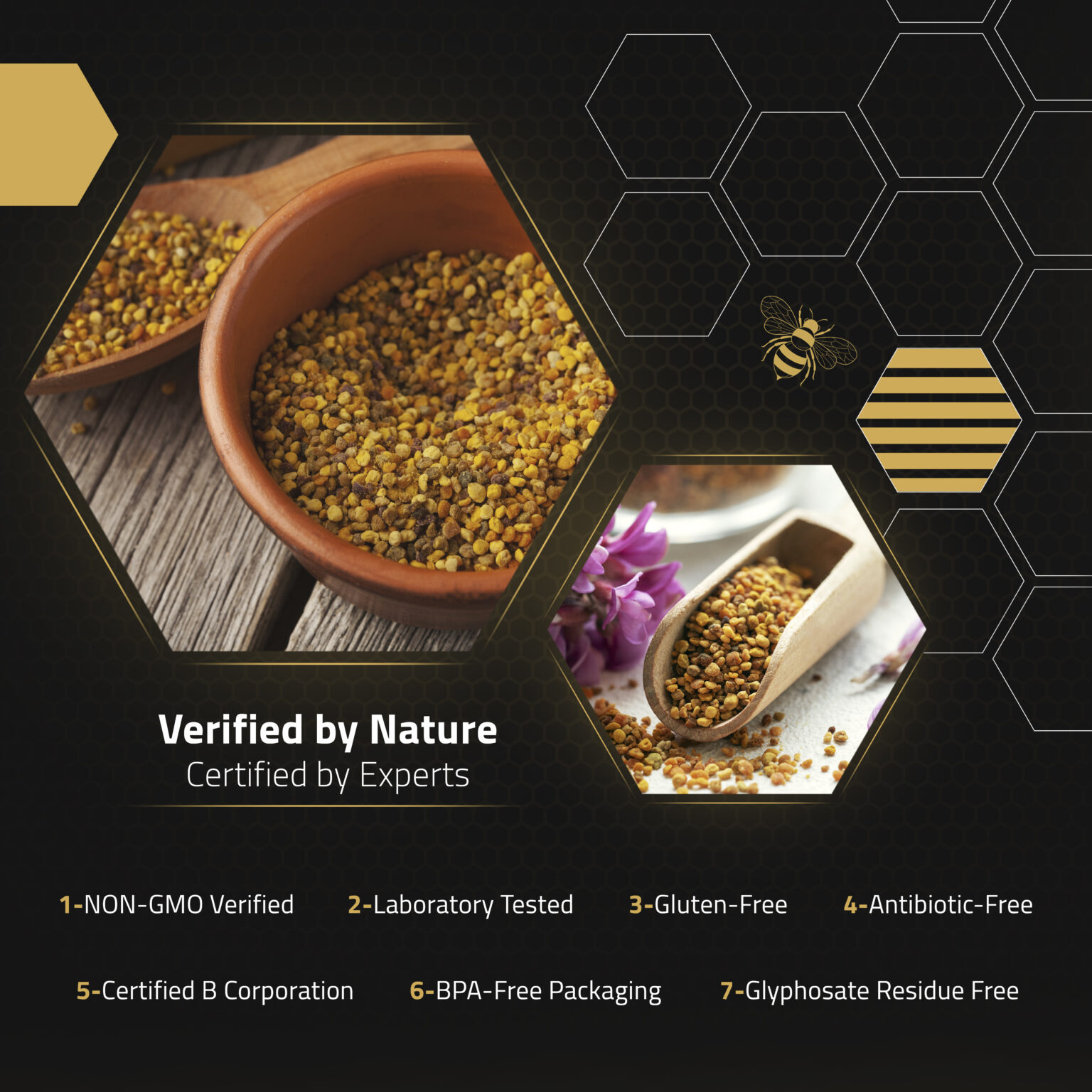 Bee Pollen – 100% Natural Raw Superfood from Wildflowers